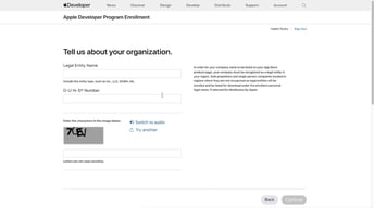 How to create an Apple Developer account for your organization