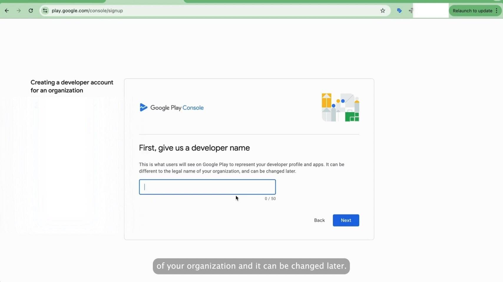 How to create a Google Play Developer cccount for your organization