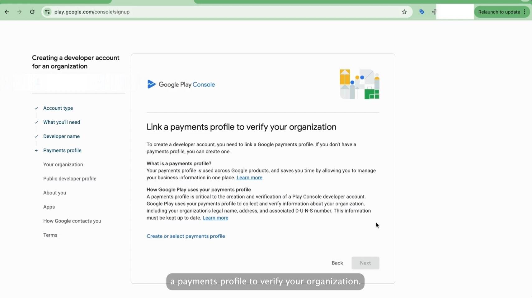 How to create a Google Play Developer account for your organization