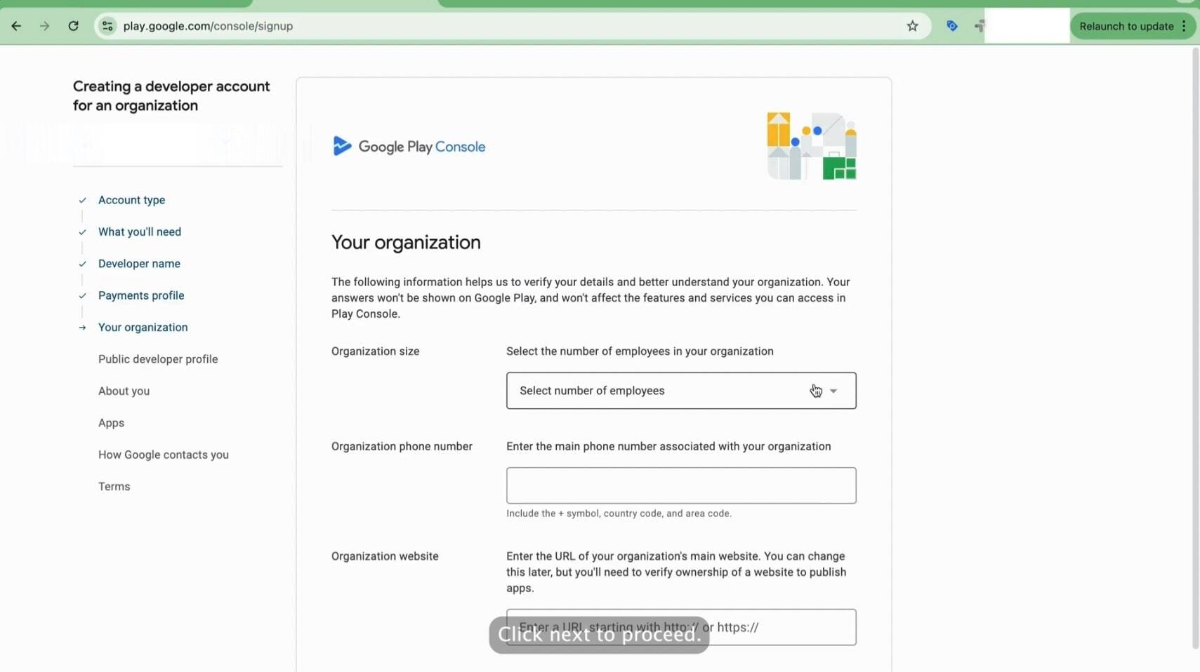 How to create a Google Play Developer cccount for your organization