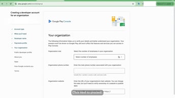 How to create a Google Play Developer cccount for your organization