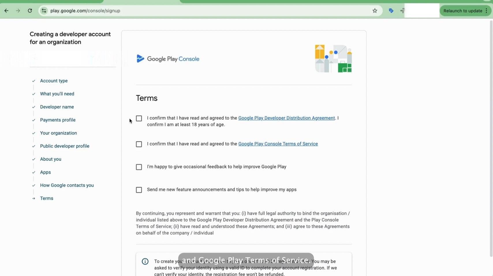 How to create a Google Play Developer cccount for your organization