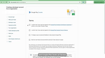 How to create a Google Play Developer cccount for your organization