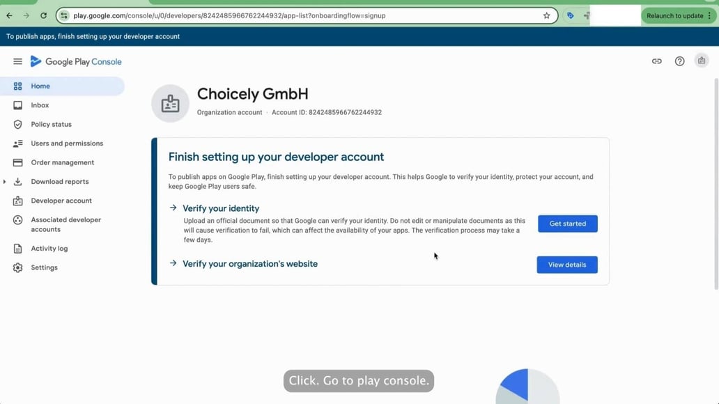 How to create a Google Play Developer cccount for your organization