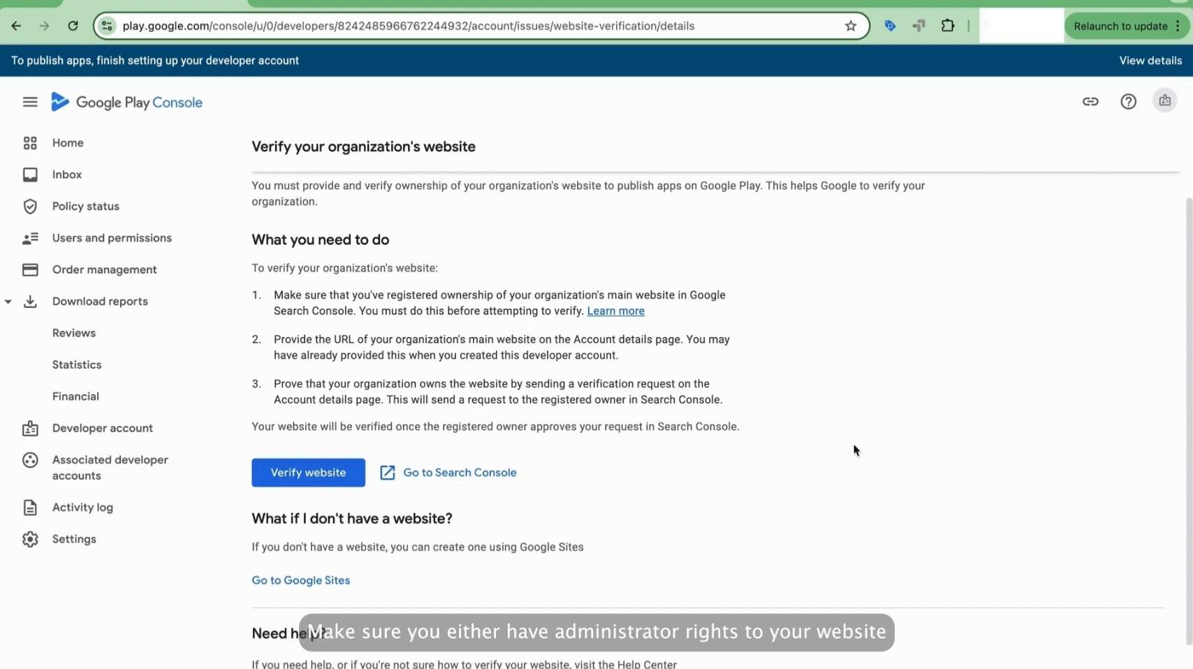 How to create a Google Play Developer cccount for your organization