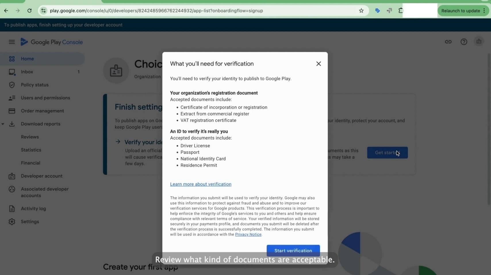How to create a Google Play Developer cccount for your organization