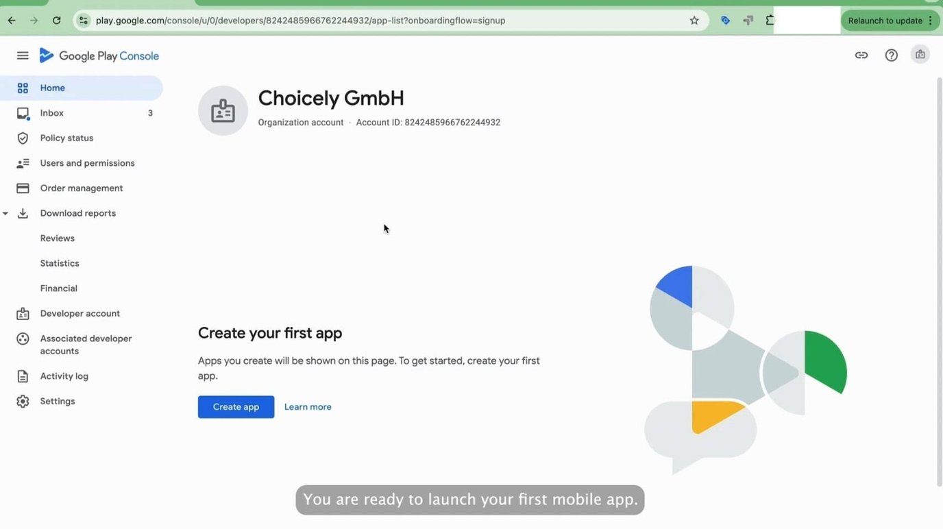 How to create a Google Play Developer cccount for your organization